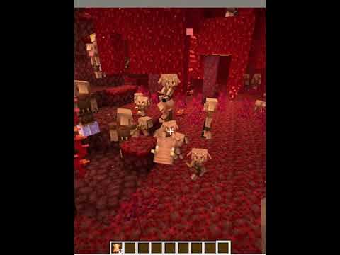 baby piglin on the baby hoglin #minecraft - YouTube
