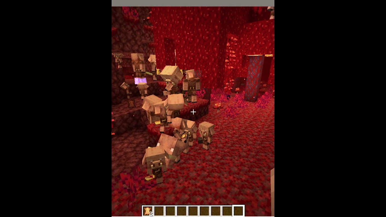 baby piglin on the baby hoglin #minecraft - YouTube