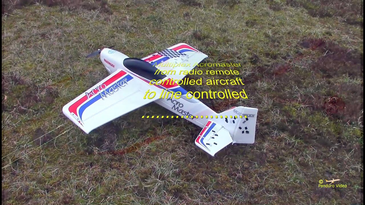 Multiplex Acromaster rebuilt to line controlled - YouTube