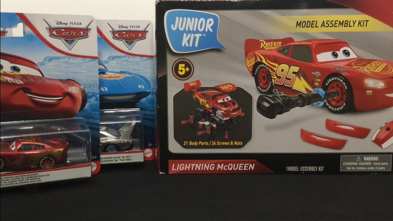 Cars Billy Oilchanger, Muddy Rust-Eze Racing Center Lightning McQueen ...