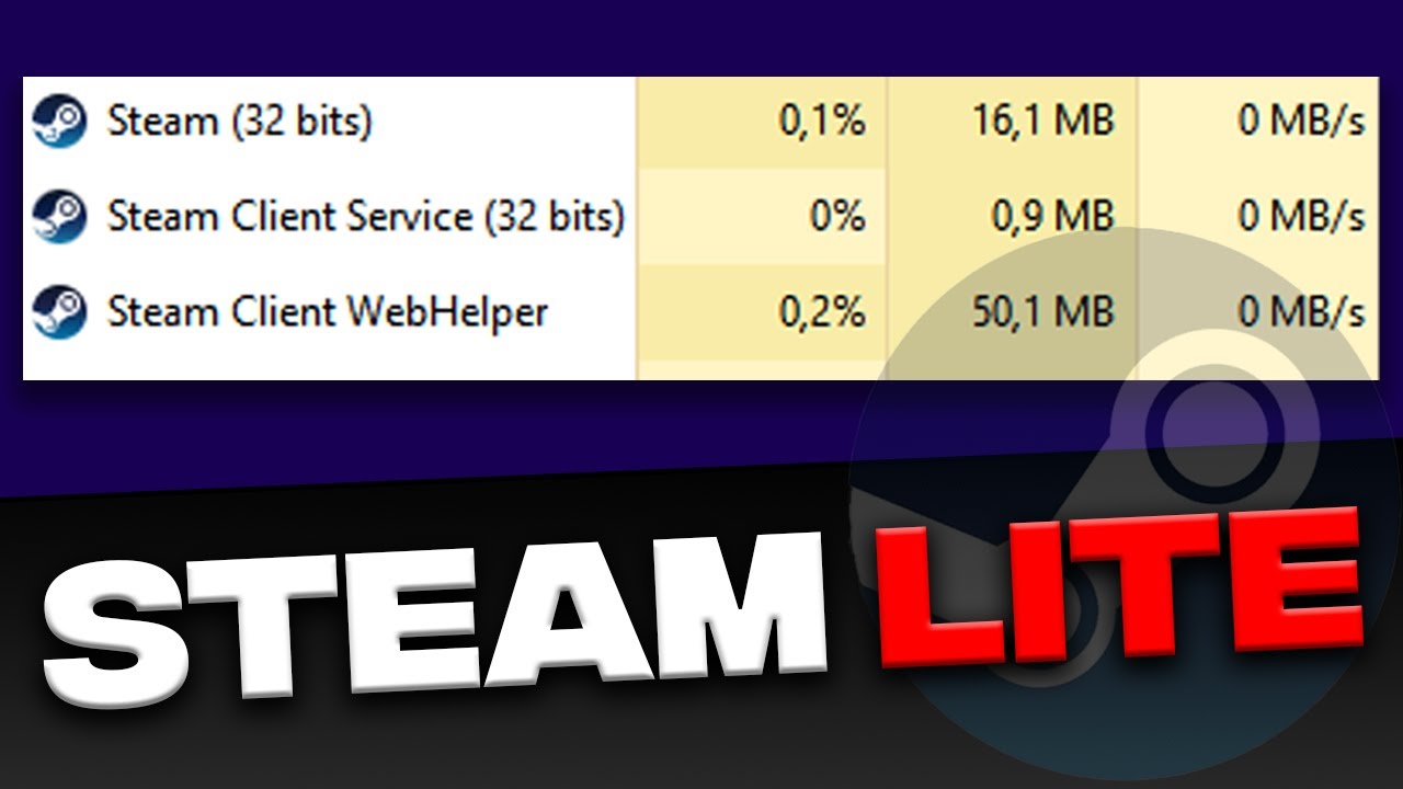 Steam Lite: ¡Optimizar Steam para PC de bajos recursos! - YouTube
