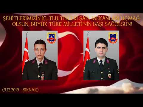 ŞIRNAK ŞEHİTLERİMİZ - 9 ARALIK 2019 - J.ASTSB.ÜÇVŞ. ESMA ÇEVİK, UZM.J.V.KAD.ÇVŞ.KEMAL SAYAR