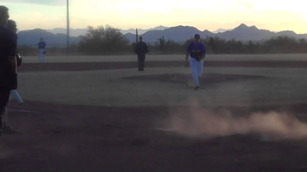 Pitcher Makes Tag at Home - YouTube