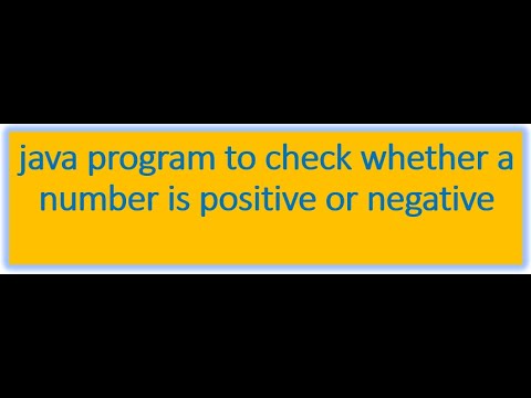 java program to check whether a number is positive or negative || #placement ||#java||# ...
