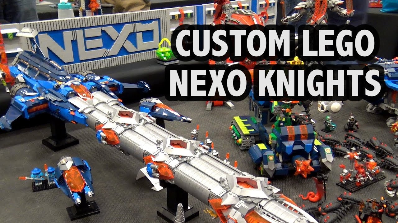 LEGO Nexo Knights Ships, Mechs, Weapons at BrickCon 2017 - YouTube
