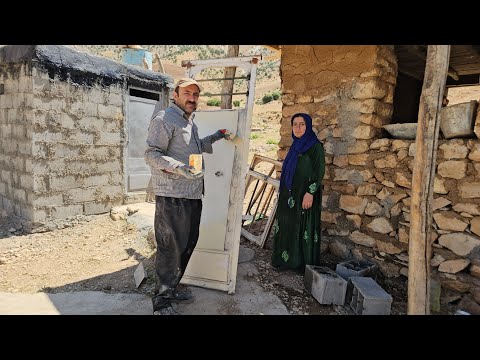In the mountains, paint on doors and windows gave new color to Ahmad and Farideh's lives.