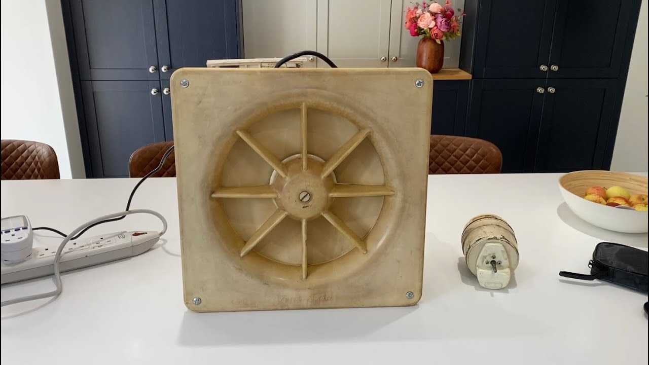 New fan: Vent Axia 12” standard range exractor fan model S12WL - YouTube