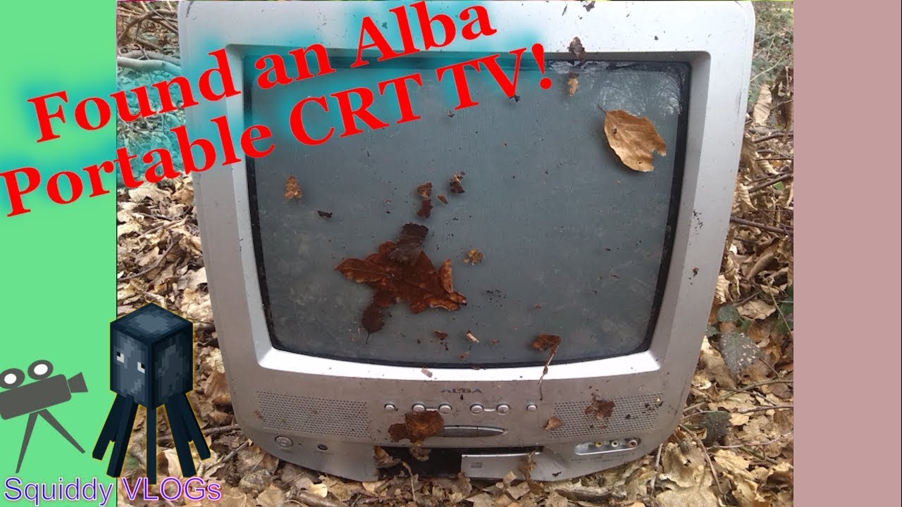 Found an Alba 14" portable CRT TV in the woods! - YouTube