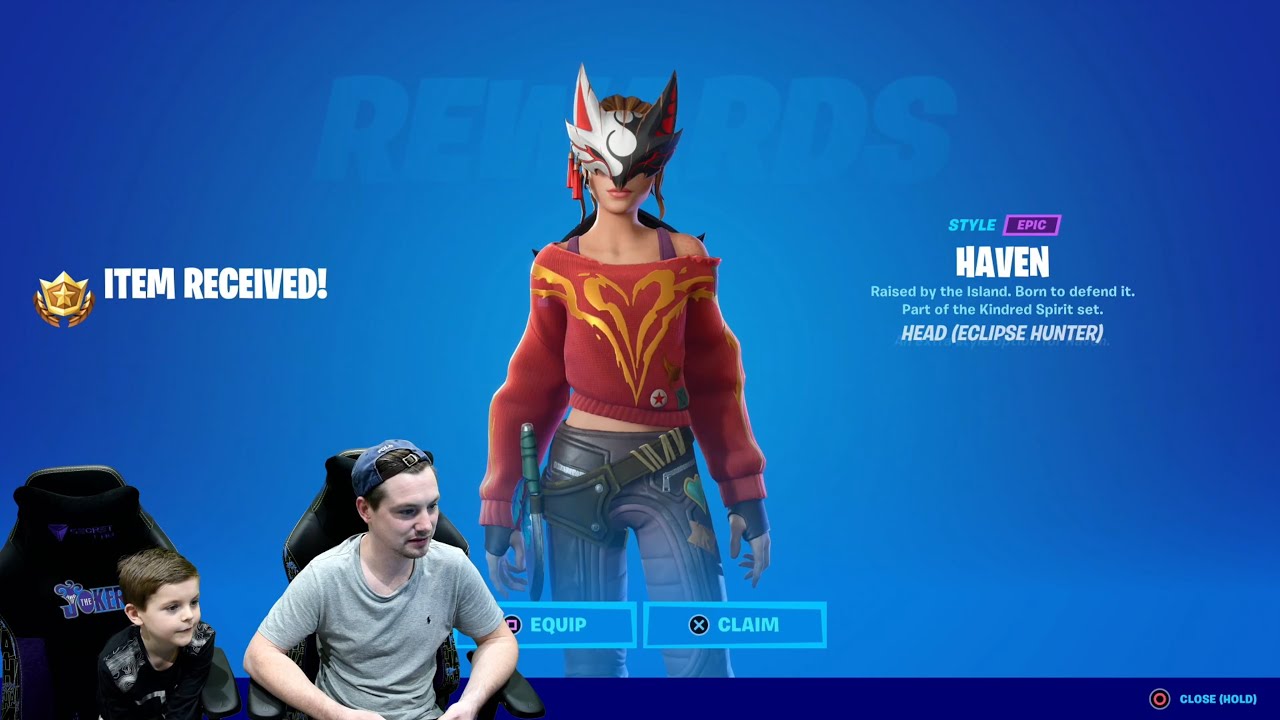 Spending ALL 440 Feathers! Unlocking ALL Fortnite Haven EPIC Masks ALL ...