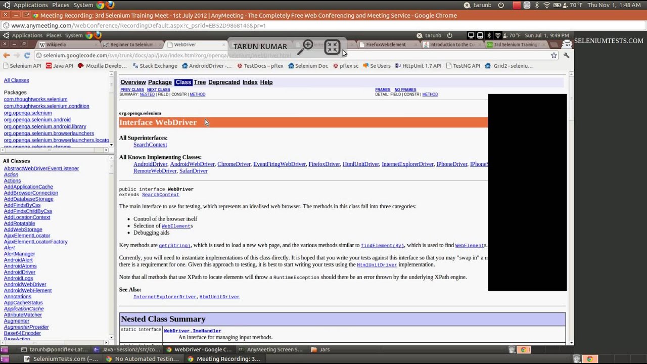 3rd Selenium Training Session Java And Webdriver Youtube 6926