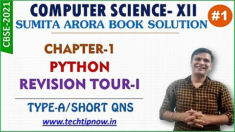 Sumita Arora Solutions CS Class 12 - YouTube