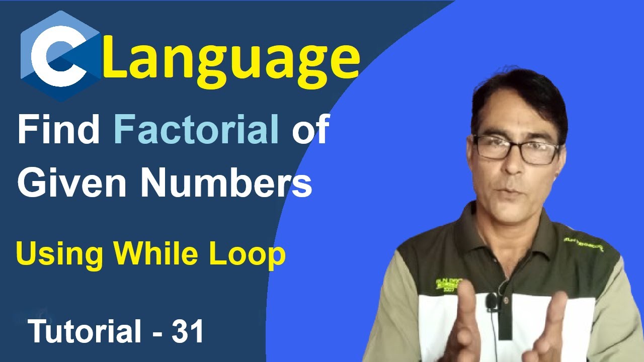 C Program To Find Factorial Of A Number Using While Loop C Language 0296