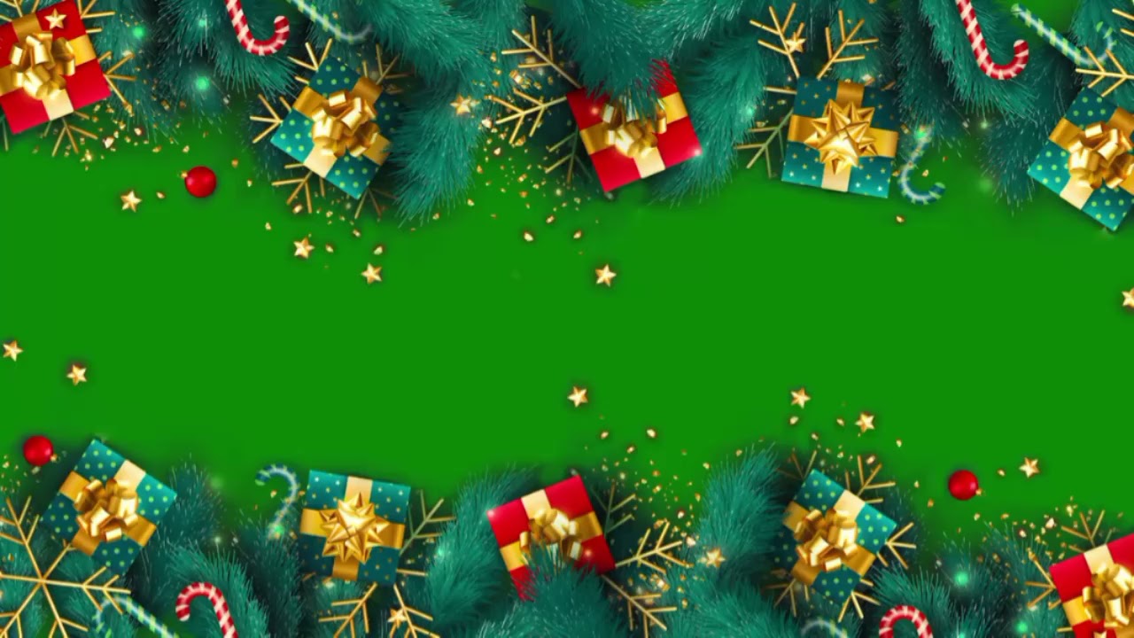 Christmas Frame in Green Screen | Green Screen Videos | Aman Studio ...