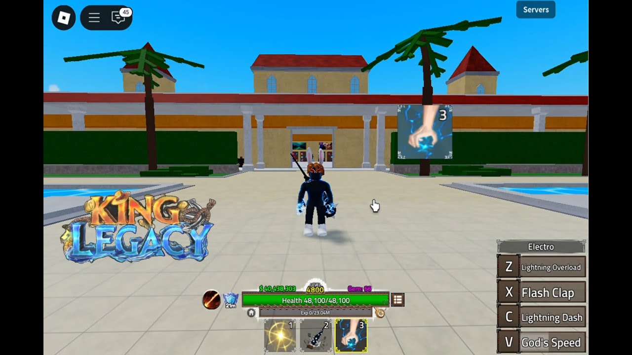 Hướng Dẫn Nâng Electric V2 Trong King Legacy Youtube