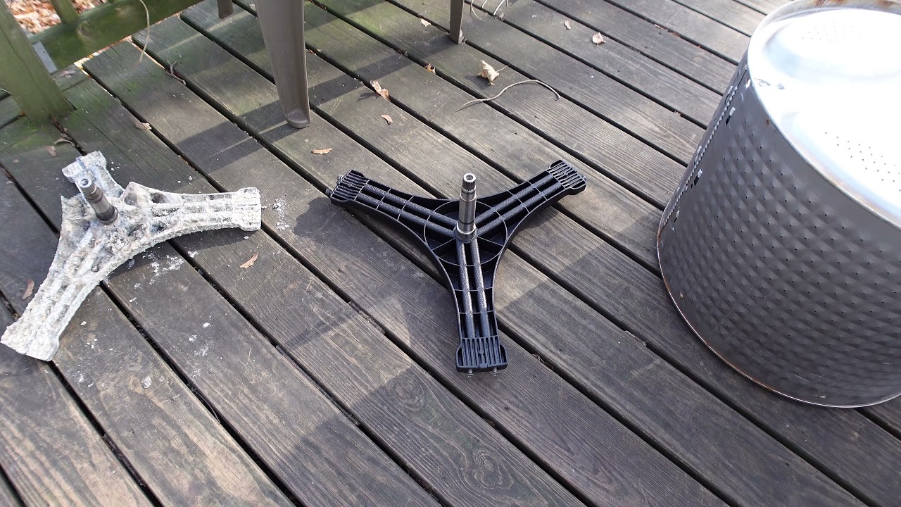 Samsung Spider Flange Shaft Replacement, POWDER COATED!!! - YouTube