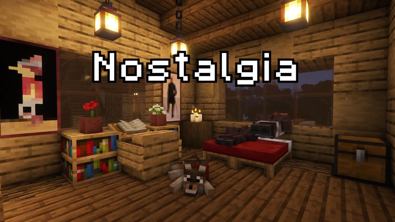 🐕‍🦺COZY BED... Minecraft Music Box & Rain sounds🌧️ - YouTube