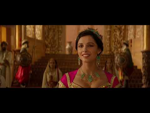 Aladdin (2019) Princess Jasmine Red Dress Scene