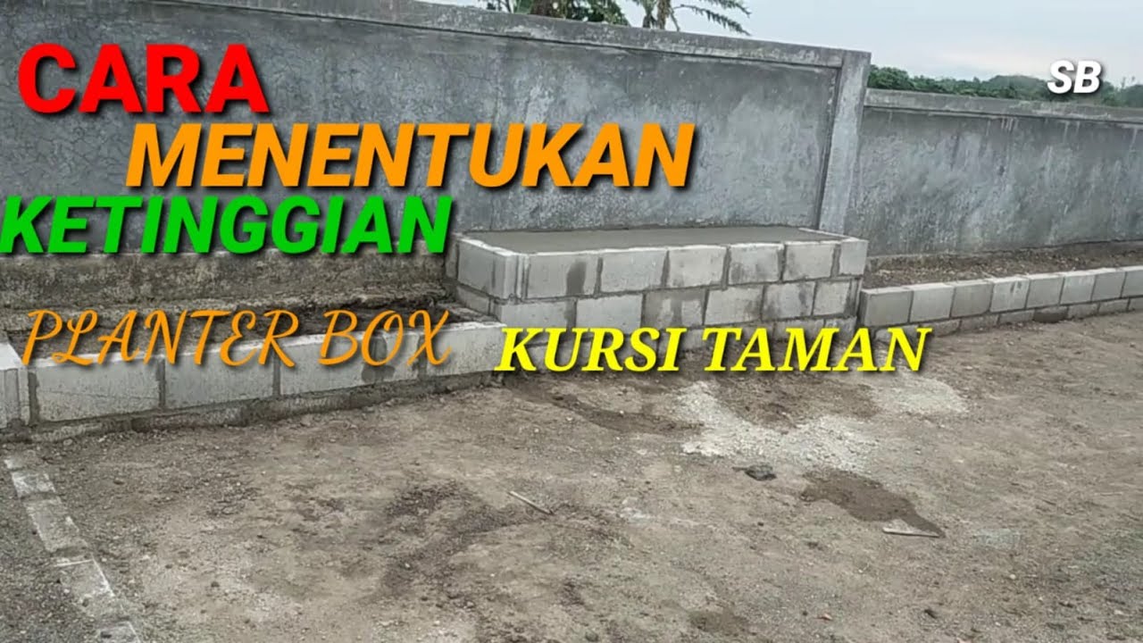 CARA MENETUKAN KETINGGIAN TEMPAT DUDUK TAMAN || CARA MENENTUKAN ...