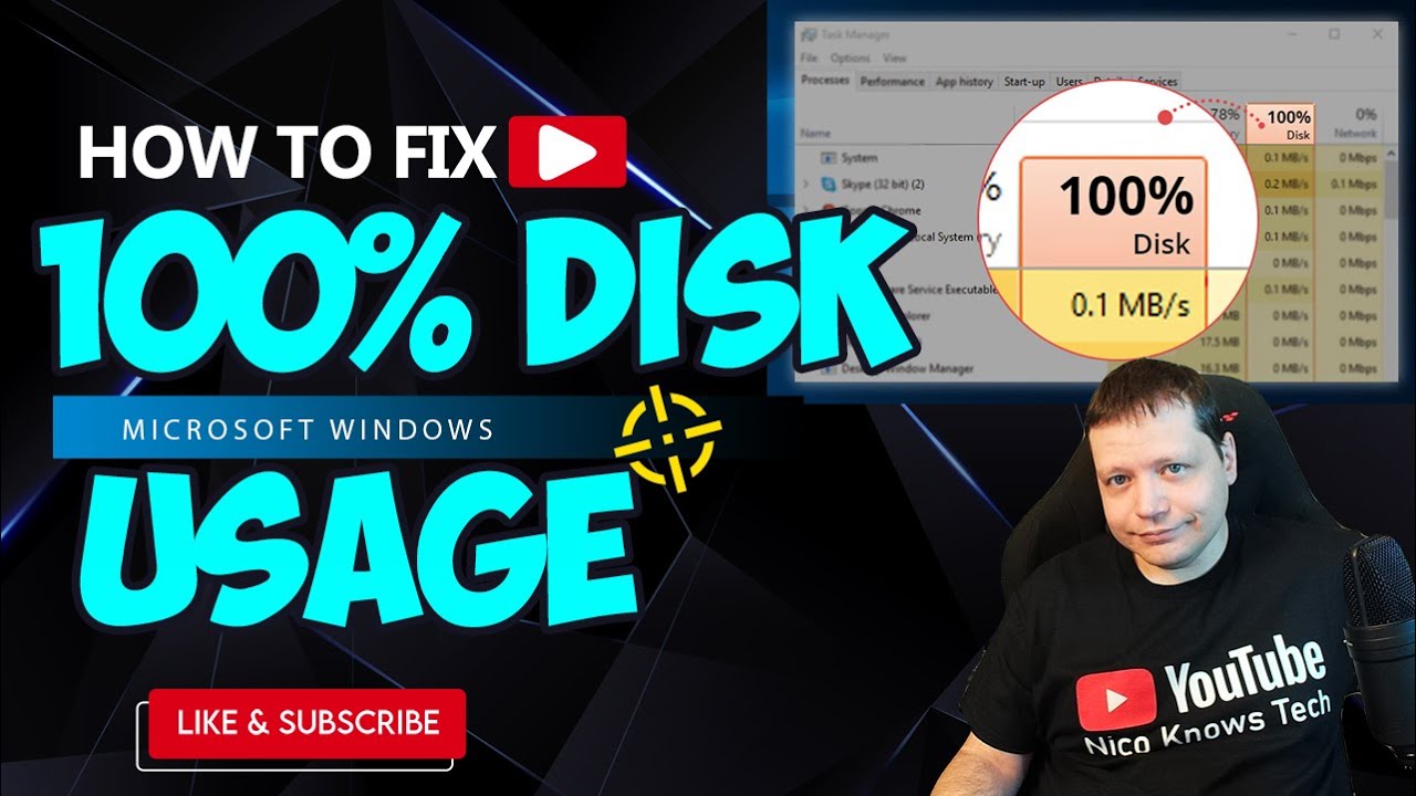 How To Fix 100% Disk Usage in Windows 2021 | Improve Gaming Performance ...