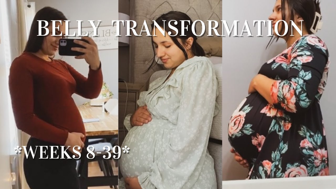 PREGNANCY BELLY GROWTH | week by week transformation, baby #2 - YouTube