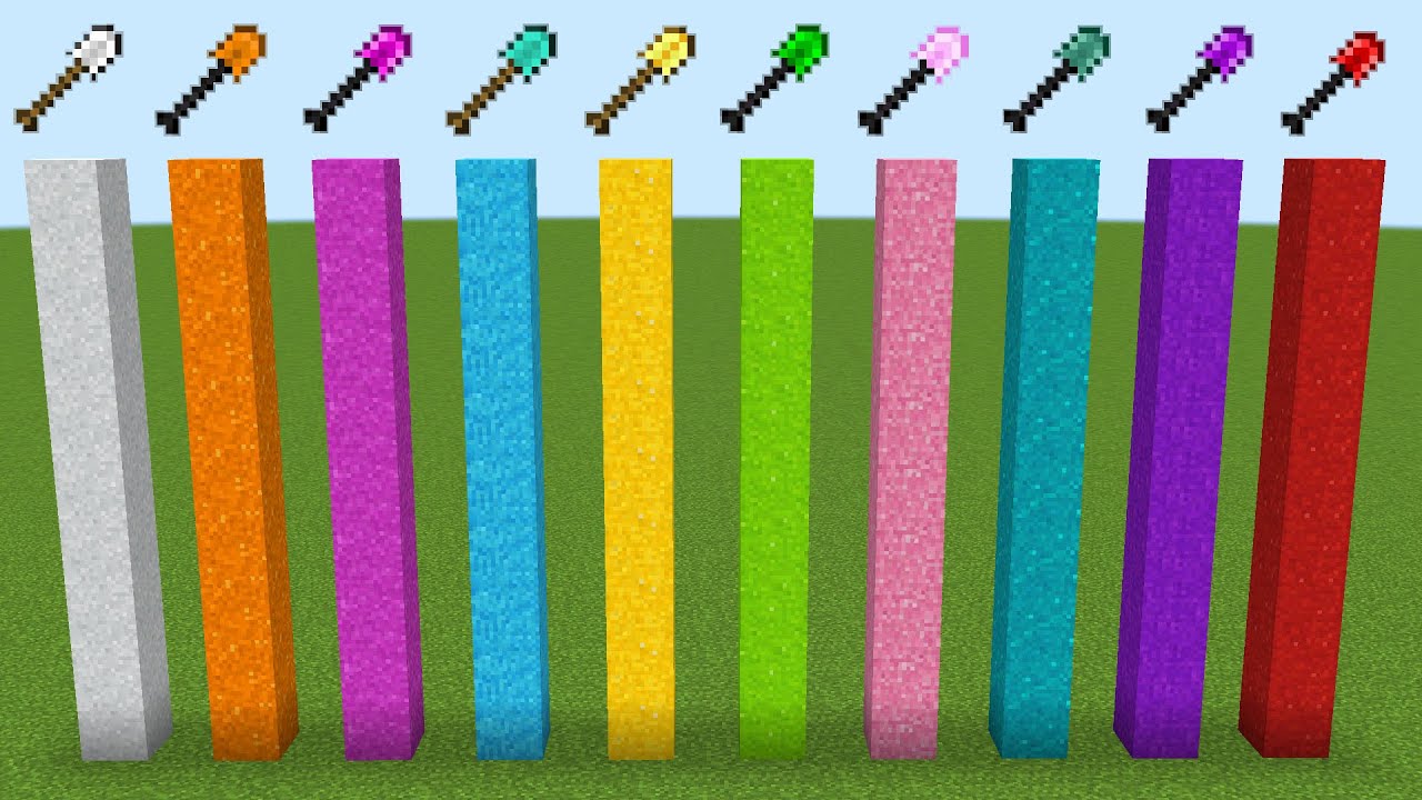 which shovel is faster in minecraft experiment #268 - YouTube