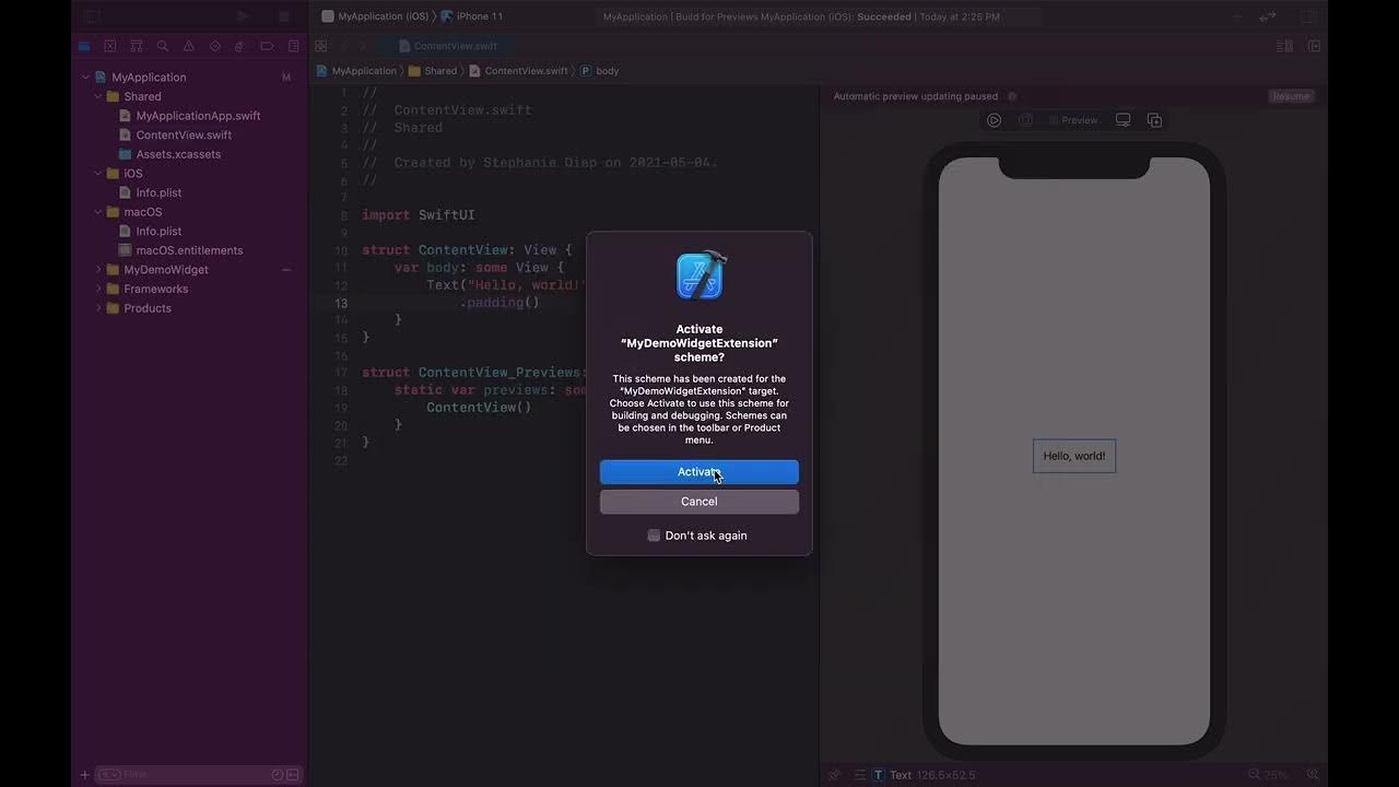 [SWIFTUI HANDBOOK] 067 Create a Widget - YouTube
