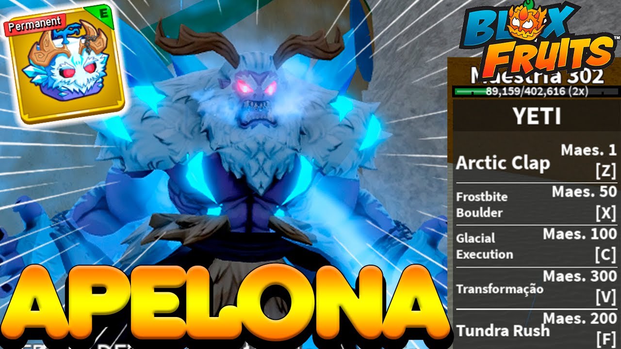 COMPREI E MASTERIZEI A NOVA FRUTA YETI BLOX FRUITS - YouTube