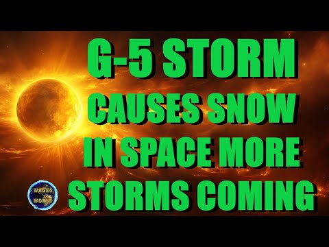 G-5 SOLAR STORM CAUSING SNOW IN SPACE??? / MORE STORMS ON THE WAY - YouTube