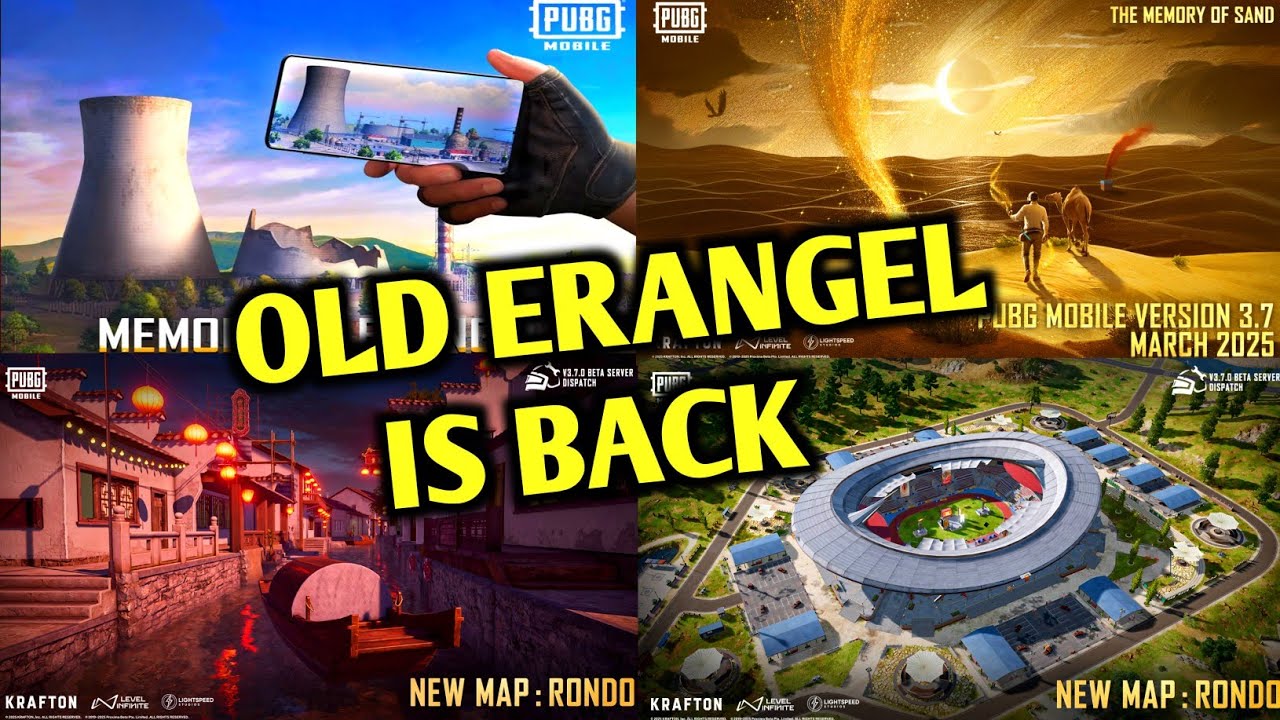😍BGMI OLD ERANGEL IS BACK | 3.7 UPDATE OFFICIAL PATCH NOTES | NEW MODE ...