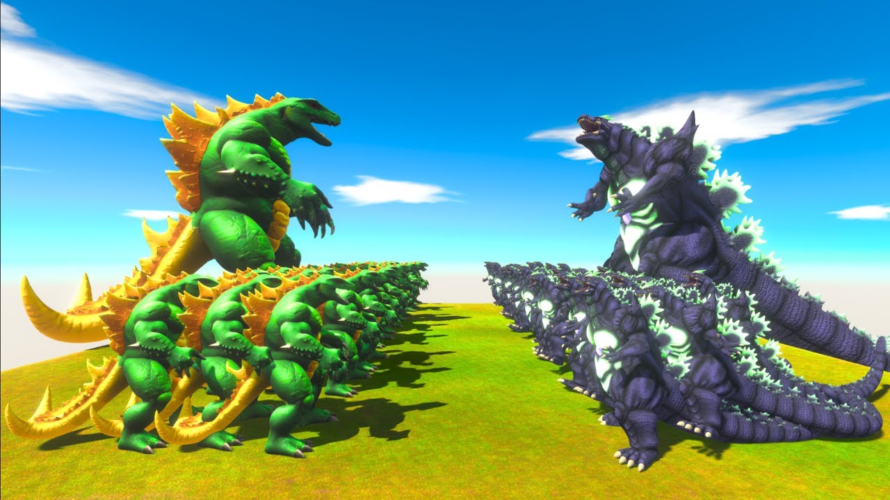 Growing Super Godzilla vs Growing Alien Mutant Godzilla - ARBS - YouTube