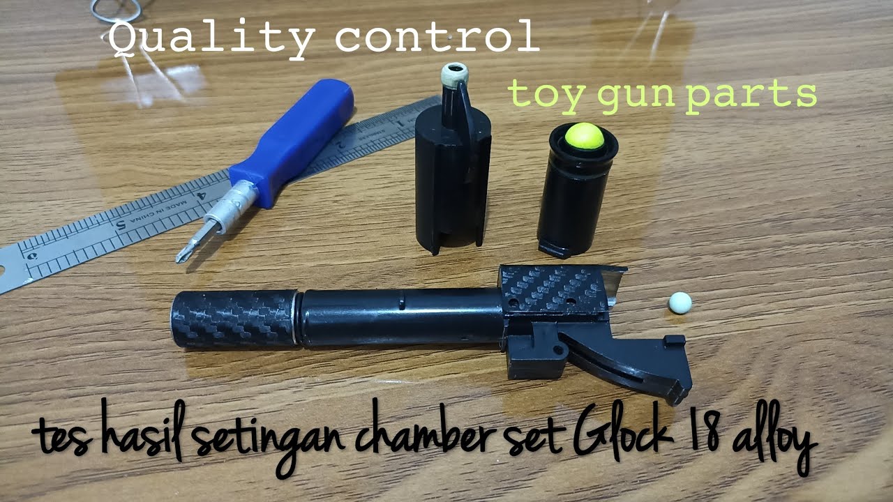Glock 18 alloy chamber set - tes simpel setingan chamber - YouTube