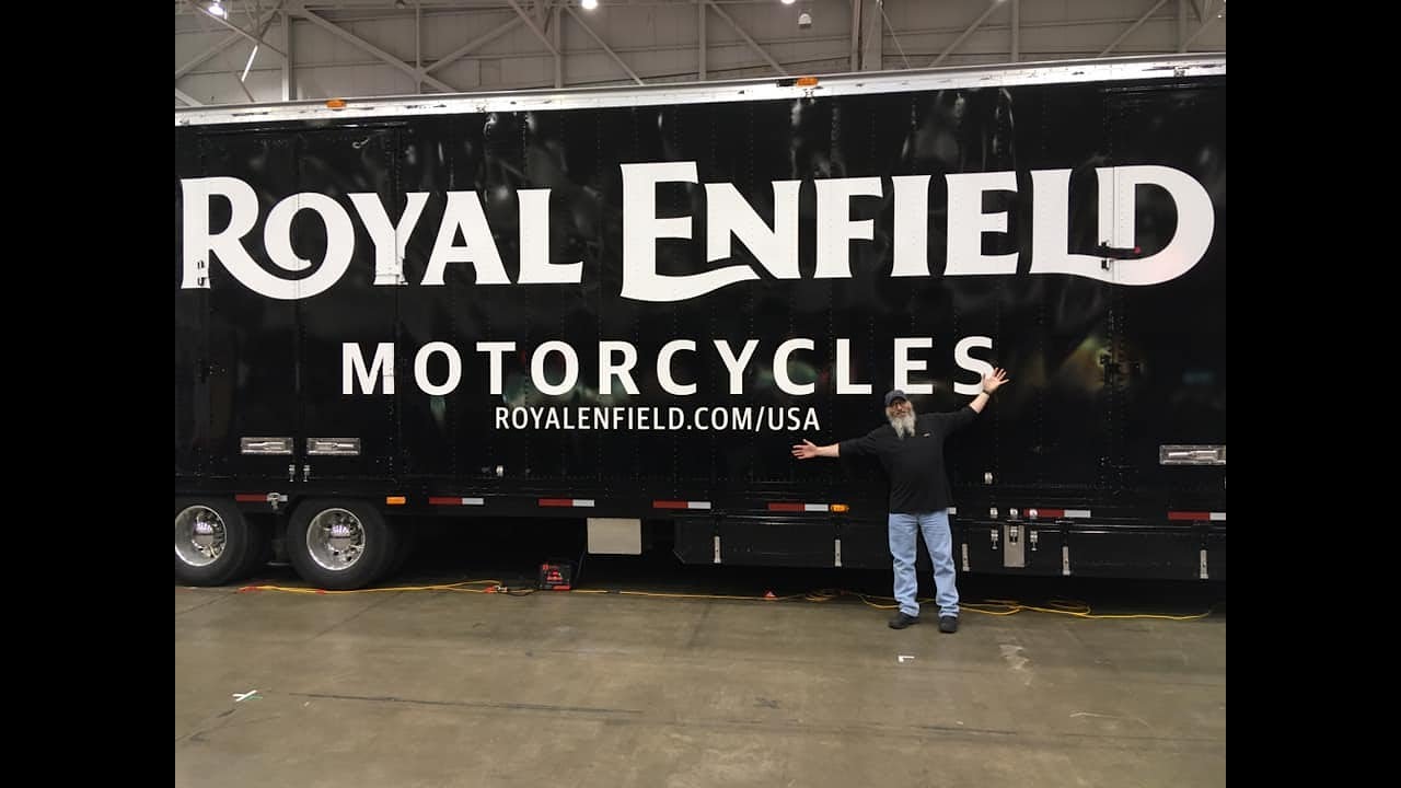 Royal Enfield Booth at the Cleveland Motorcycle Show ... 🏍 - YouTube