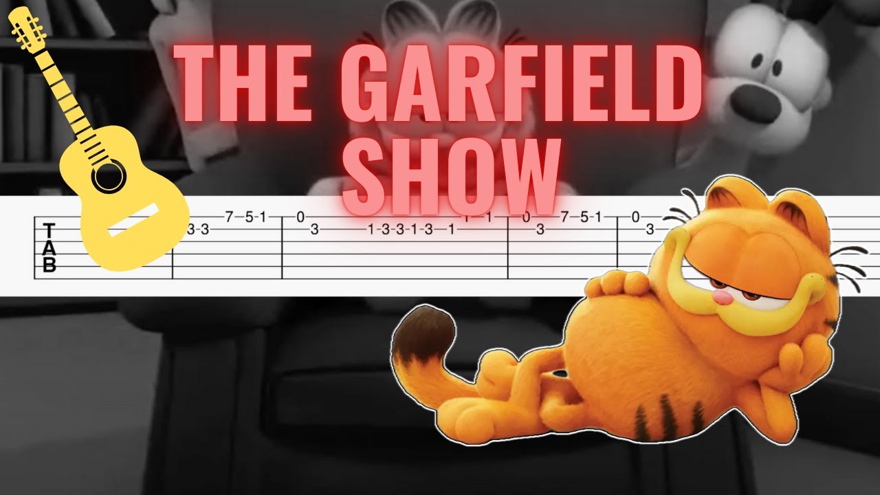 The Garfield Show - Main Theme I Easy Guitar Tab/Tutorial - YouTube