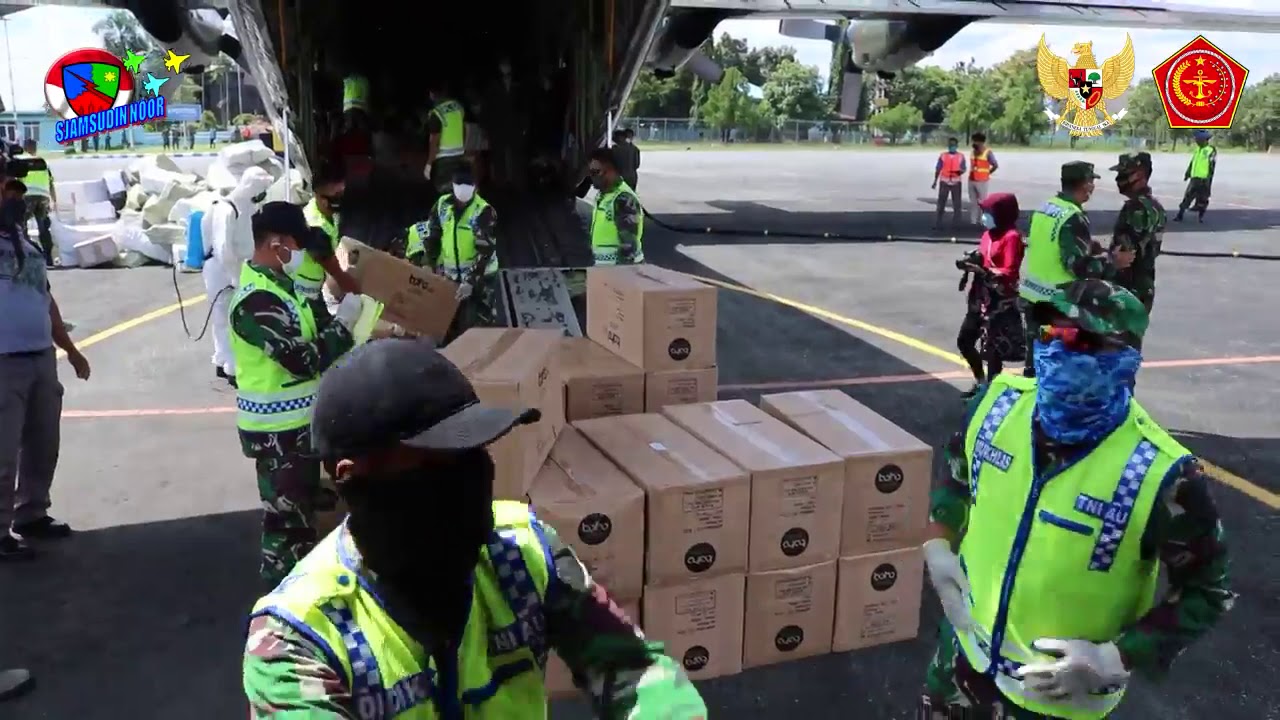 Distribusi APD Tahap Kedelapan, Melalui Lanud Sjamsudin Noor - YouTube