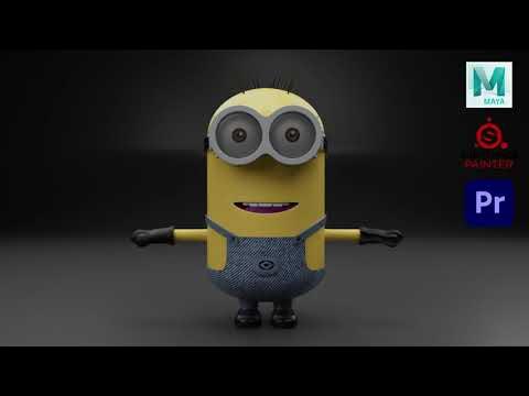 Minions 3D Modeling Autodesk Maya 2022 - YouTube