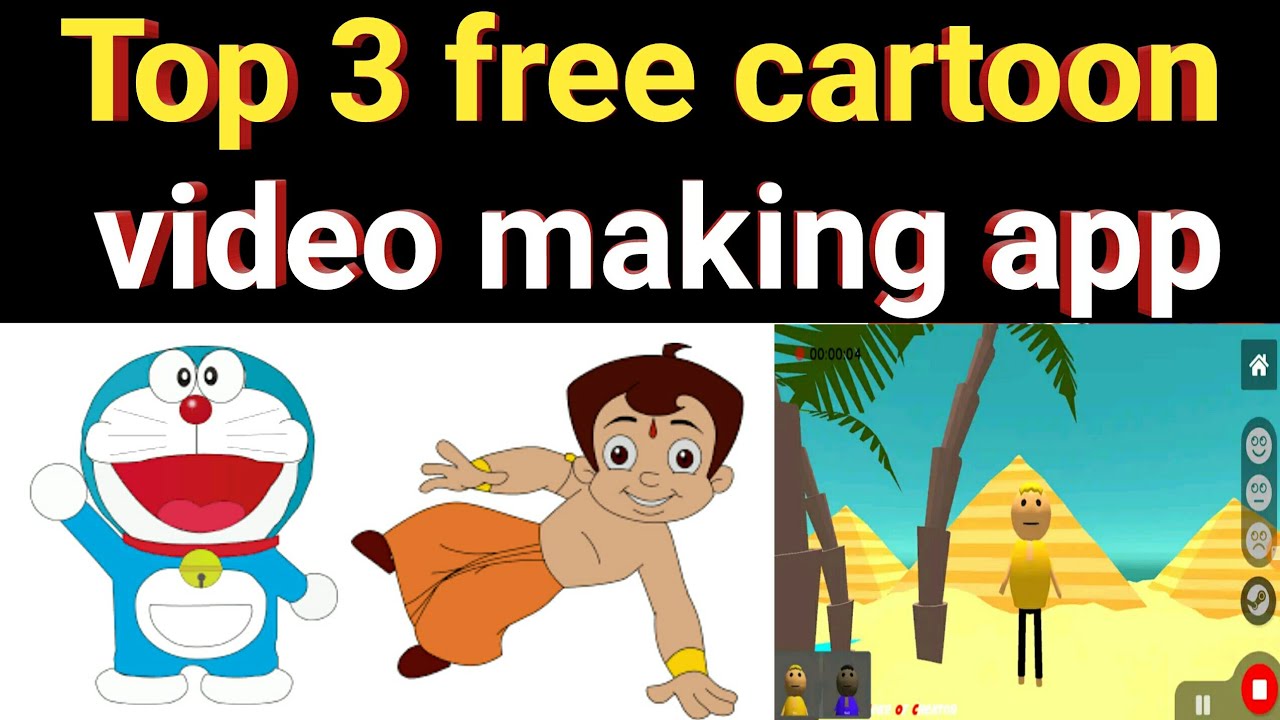 Top 3 cartoon animation video making app | tween craft app, make joke ...