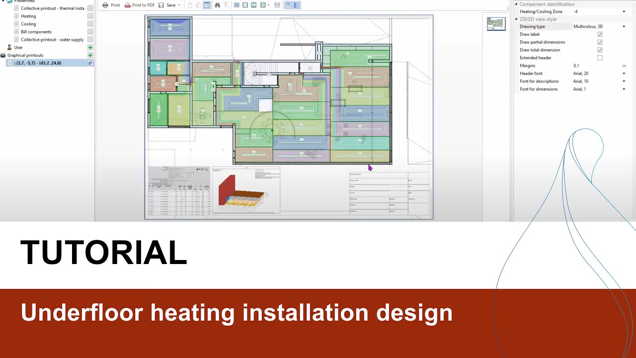 InstalSystem 5 - Underfloor heating installation design - YouTube
