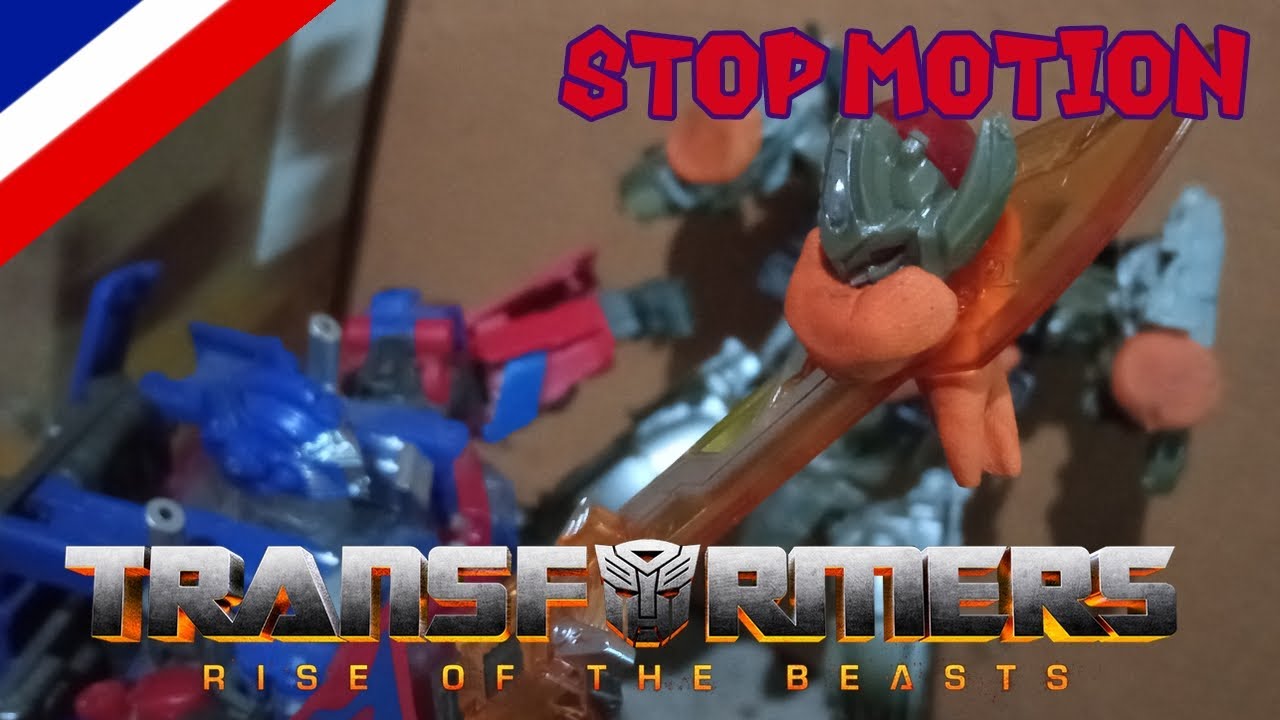 Transformers ROTB Optimus prime vs Scourge(megatron) STOP MOTION+พากย์ ...