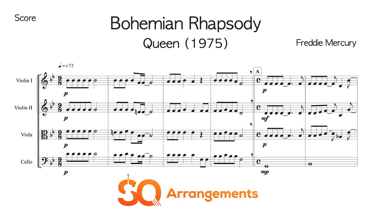 Bohemian Rhapsody (Queen) - Best String Quartet Arrangement - YouTube