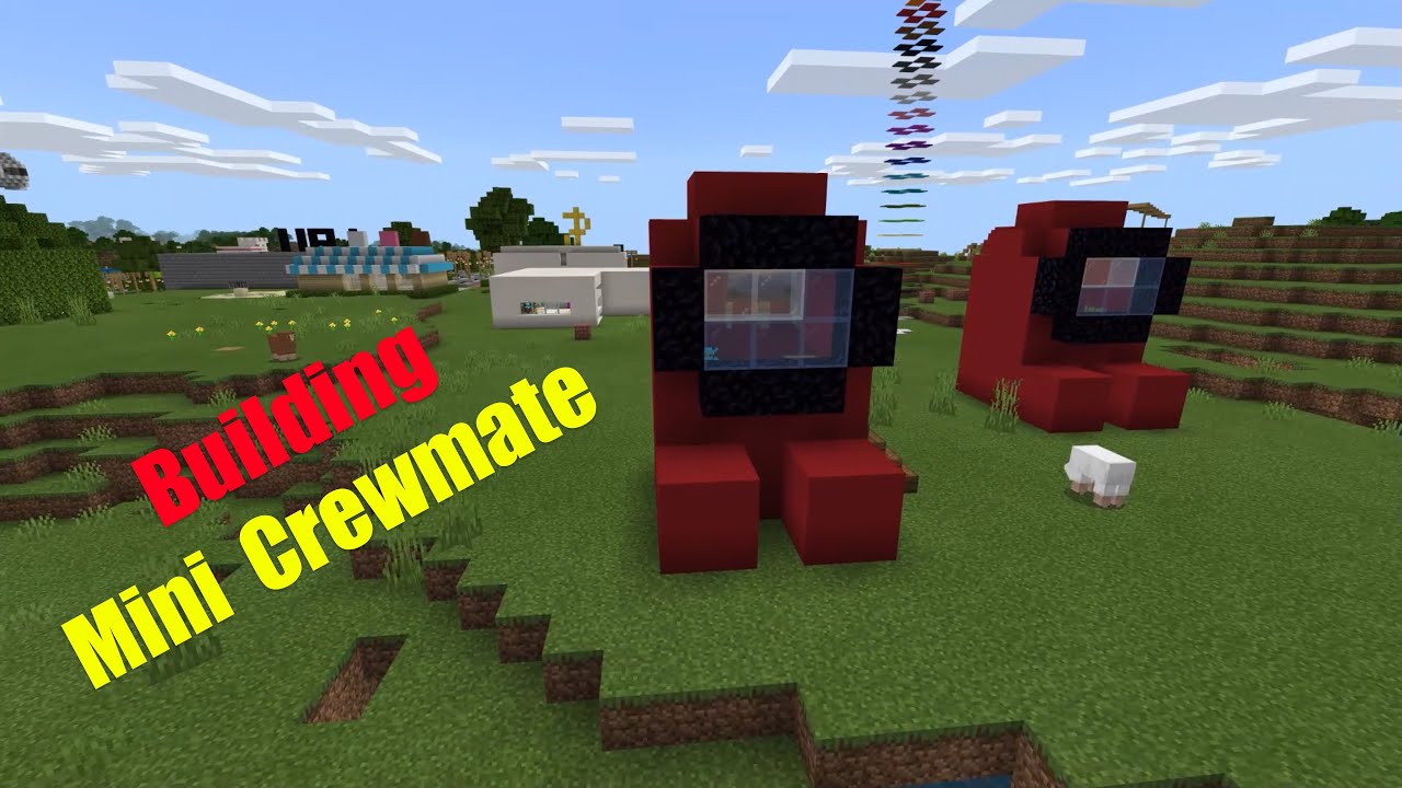 How to build a Mini Crewmate in Minecraft #minecraft #minecraftbuilding ...