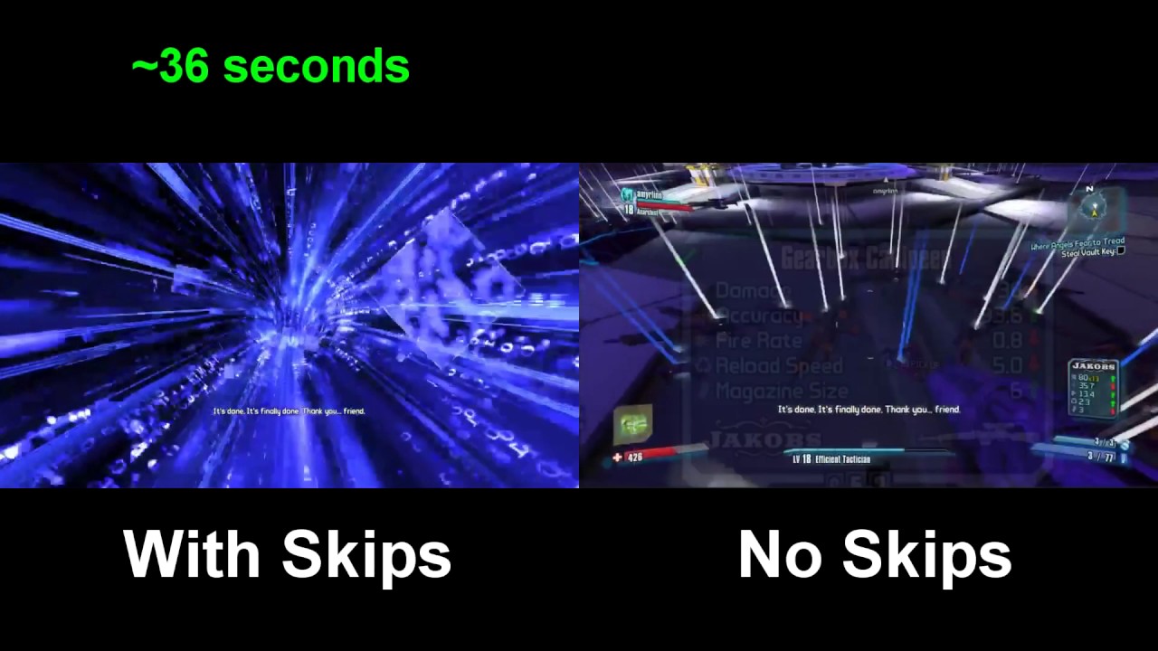 Angel Skip/Death Skip Comparison vs. No Skips - YouTube