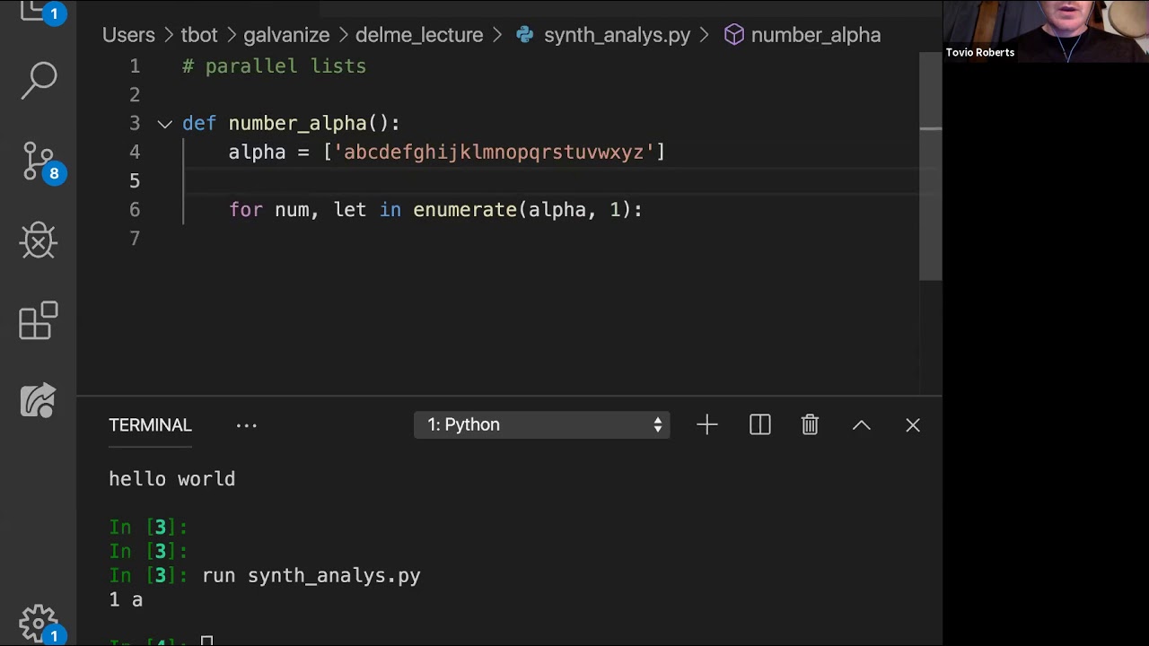 Galvanize DSI Technical Interview Coding Prep, Part 1: Parallel Lists ...