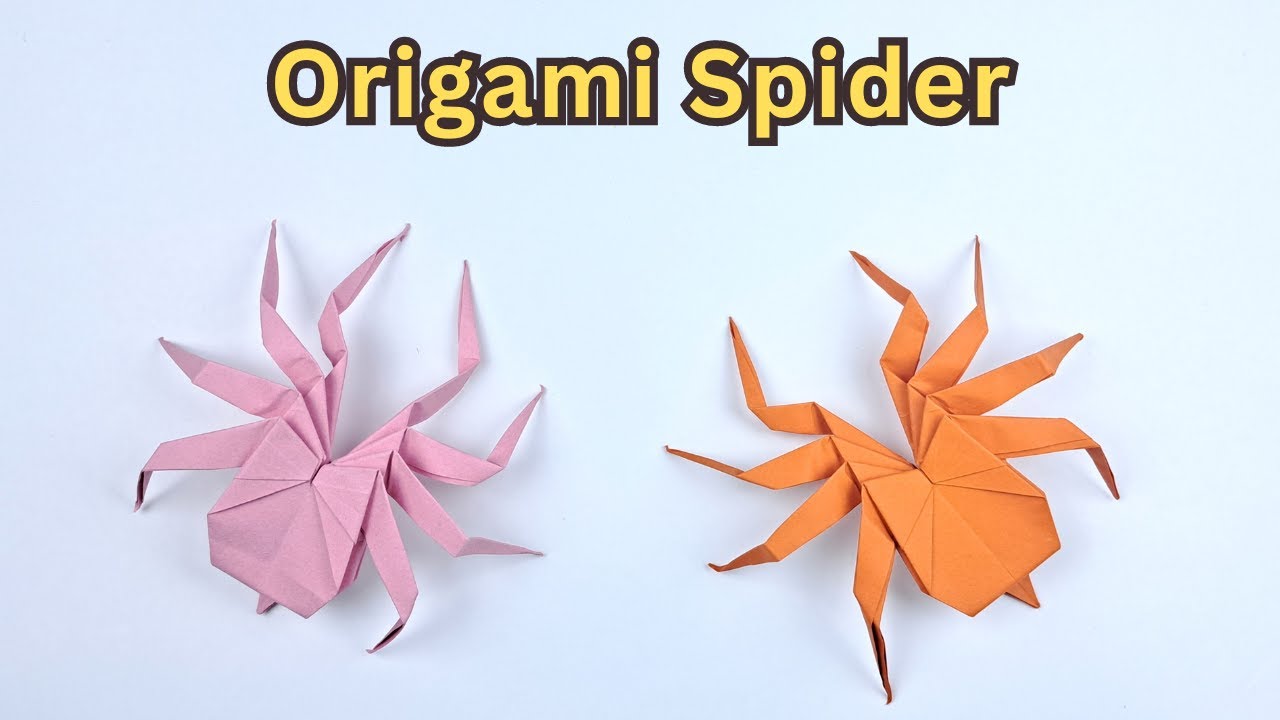 How to make an Origami Jumping Spider - Step by Step Tutorial - YouTube