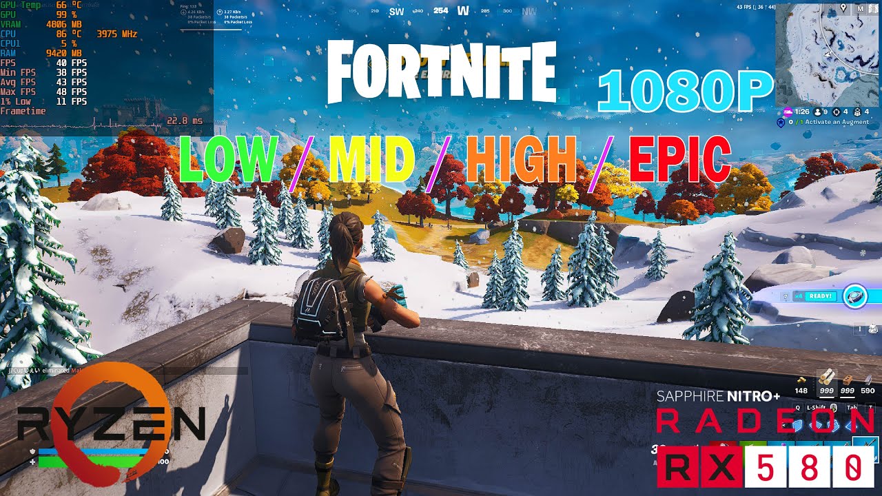 Fortnite Season 4 Rx 580 1080p Dx11 All Preset Youtube