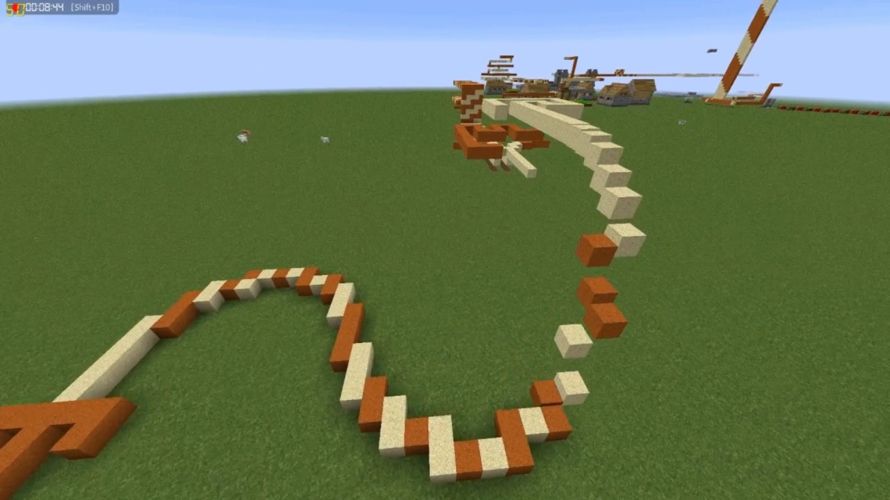 Domino in minecraft part 2 - YouTube