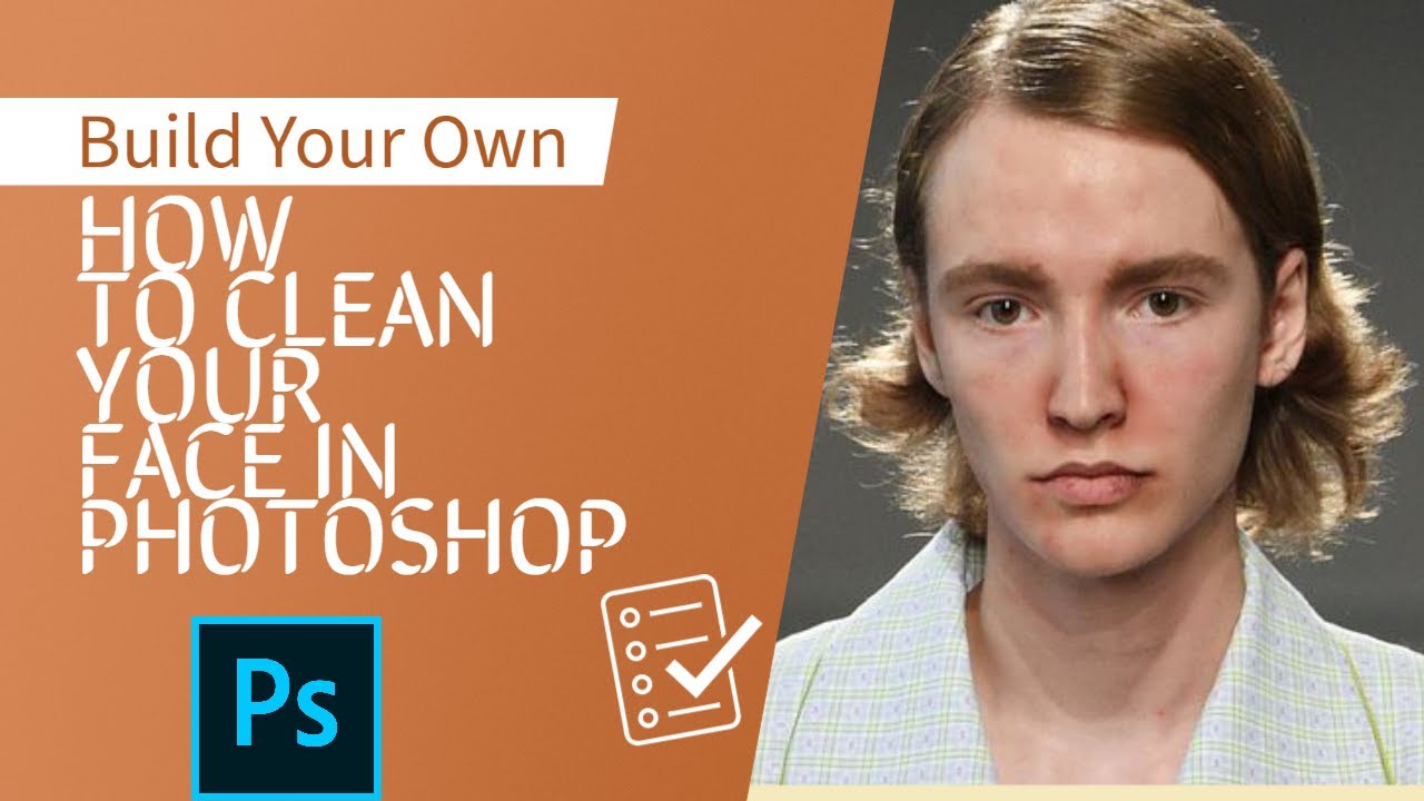 how to to clean your face in photoshop IN 90 SECONDS - YouTube