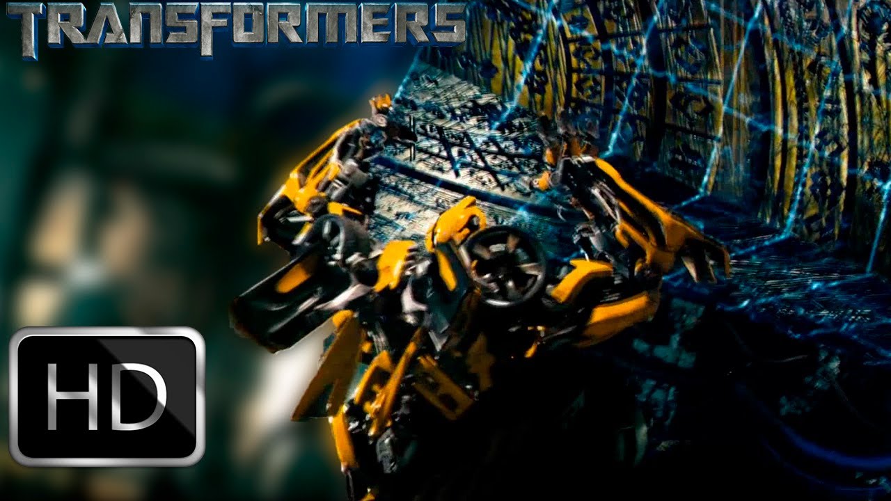 Transformers (2007): Bumblebee transforma el Cubo (HD Latino) - YouTube