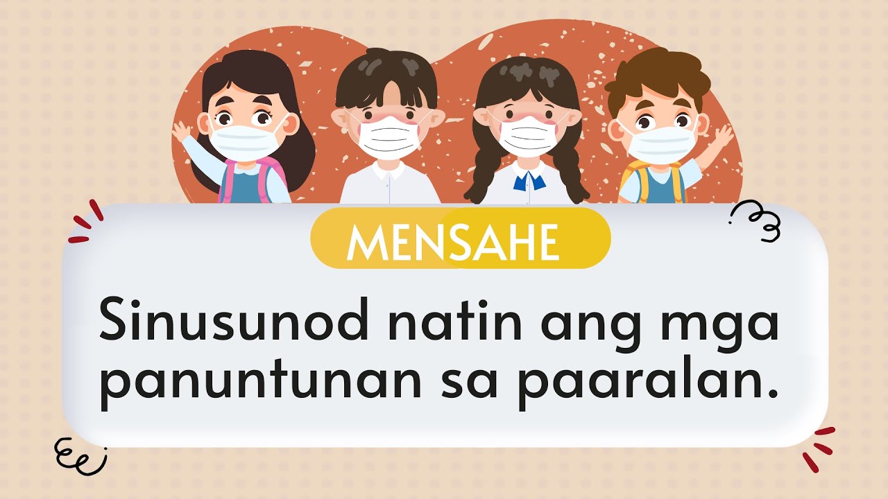 Kindergarten- Week 2 Day 5 (Mga Panuntunan sa Paaralan) - YouTube