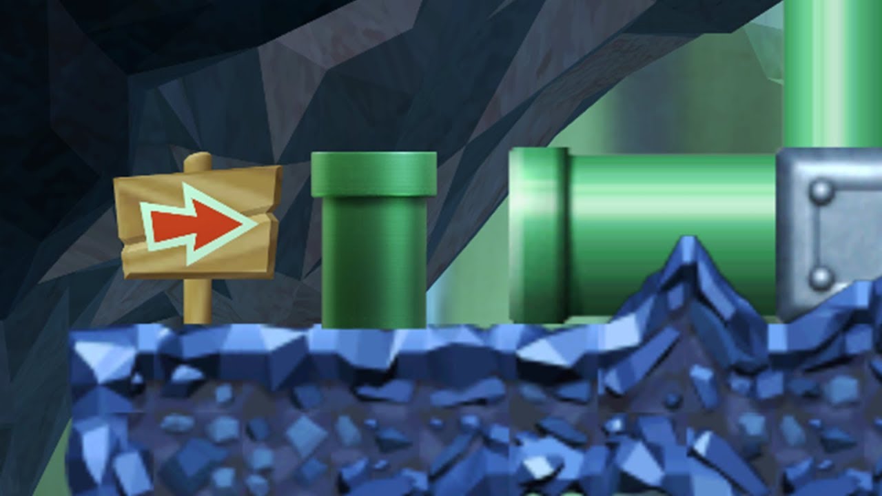 What happens when a Pipe goes into another Pipe in New Super Mario Bros ...