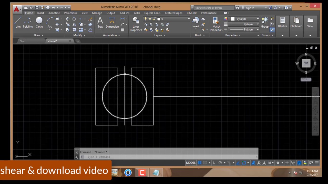 3d modeling ball bearing in Autocad - YouTube